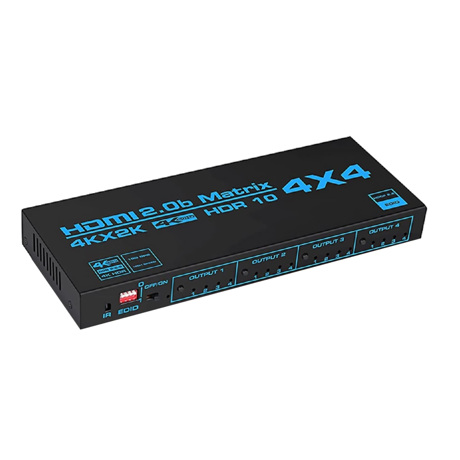HDMI Matrix Switch 4x4, 4 In 4 Out 4K HDMI Matrix with EDID Extractor ...
