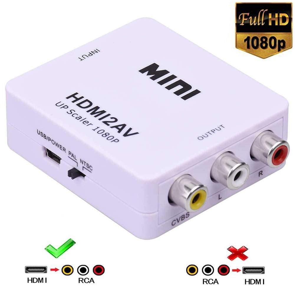 HDMI to RCA,HDMI to AV, 1080P HDMI to 3RCA CVBS AV Composite Video ...