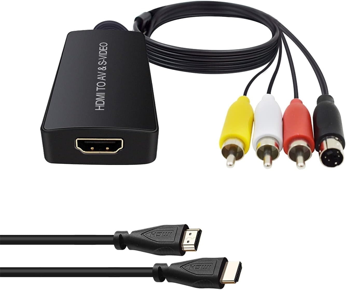 KSRplayer HDMI to AV/HDMI to RCA Analog to Digital Converter, Retail ...