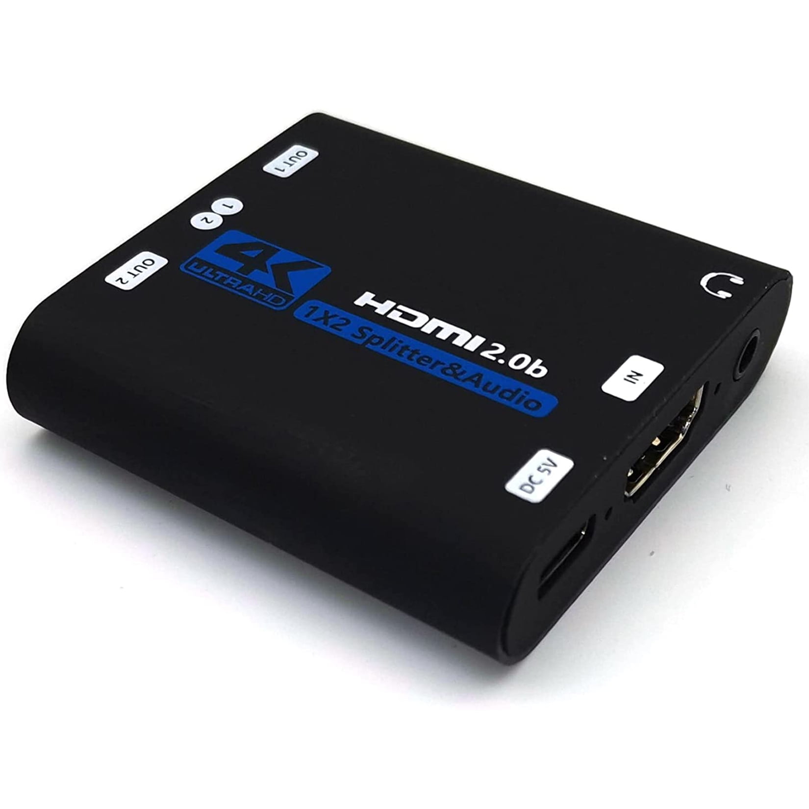 HDMI Splitter 1 in 2 Out 4K@60Hz 1x2 HDMI Splitter for Dual Monitors ...