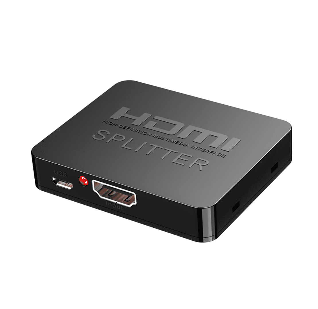HDMI Splitter 1 in 2 Out, 4K HDMI Splitter for Dual Monitors Duplicate ...