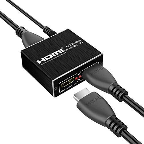 HDMI Splitter 1 in 2 Out, HDMI Splitter 1 to 2 Amplifier for Full HD ...