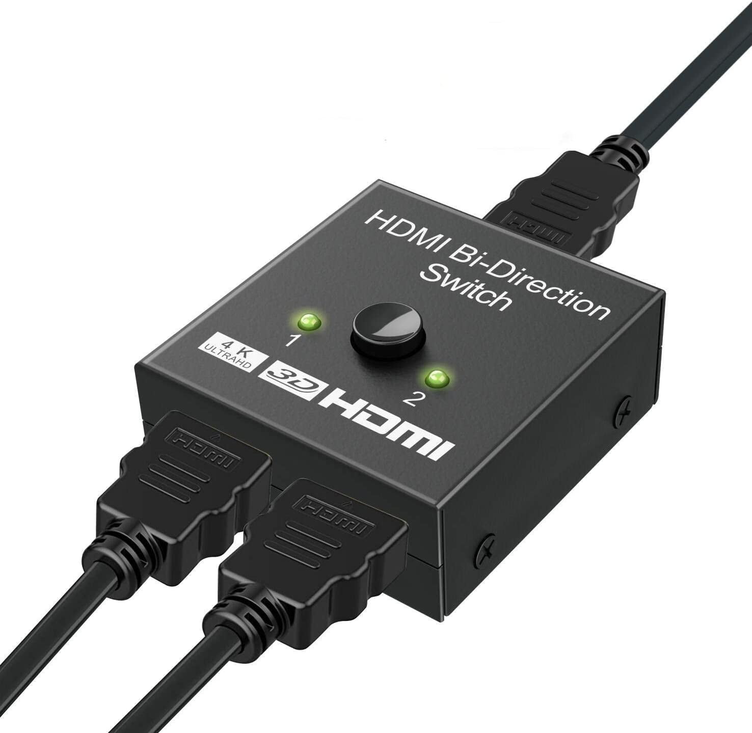 HDMI Splitter 1 in 2 Out, HDMI Switch 4K HDMI Splitter, HDMI ...