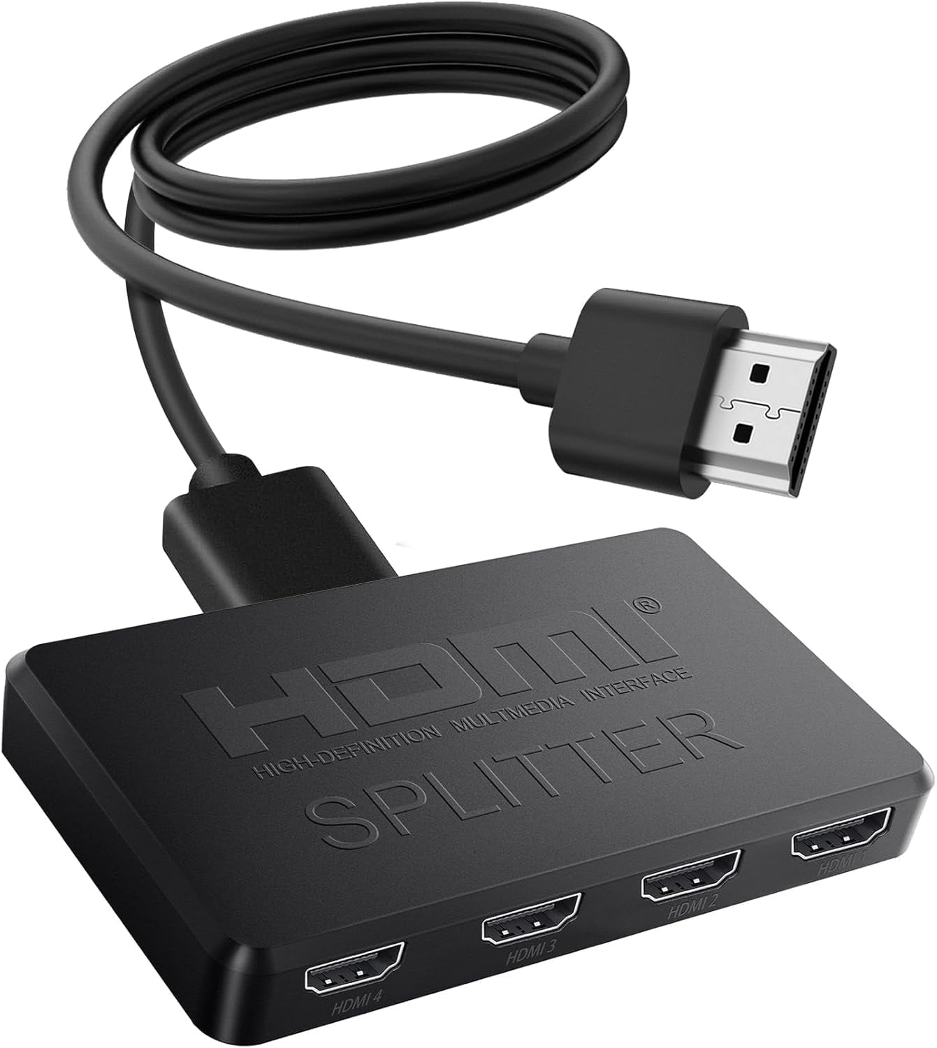 MOFEINI HDMI Splitter 1 in 4 Out, 4K 30Hz, 3D, 1080P, 1x4 HDMI Screen ...