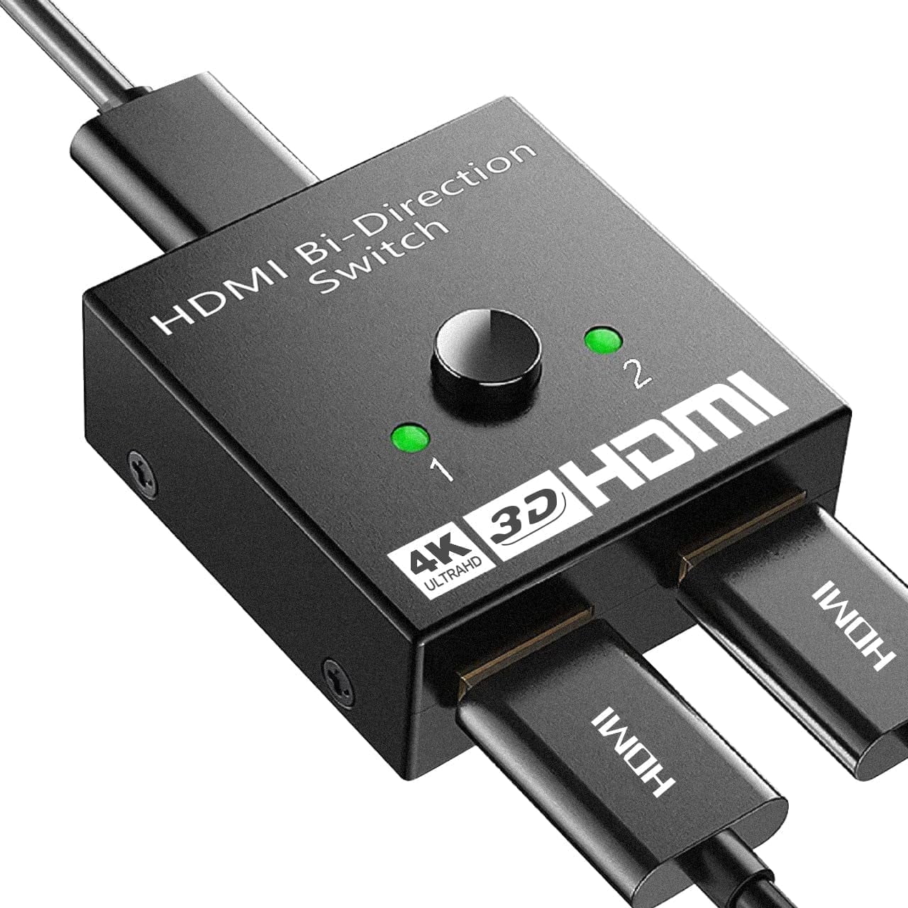 WIGACH HDMI Switch 4K@60Hz HDMI Splitter, Bi-Directional HDMI 2.0 HDCP ...