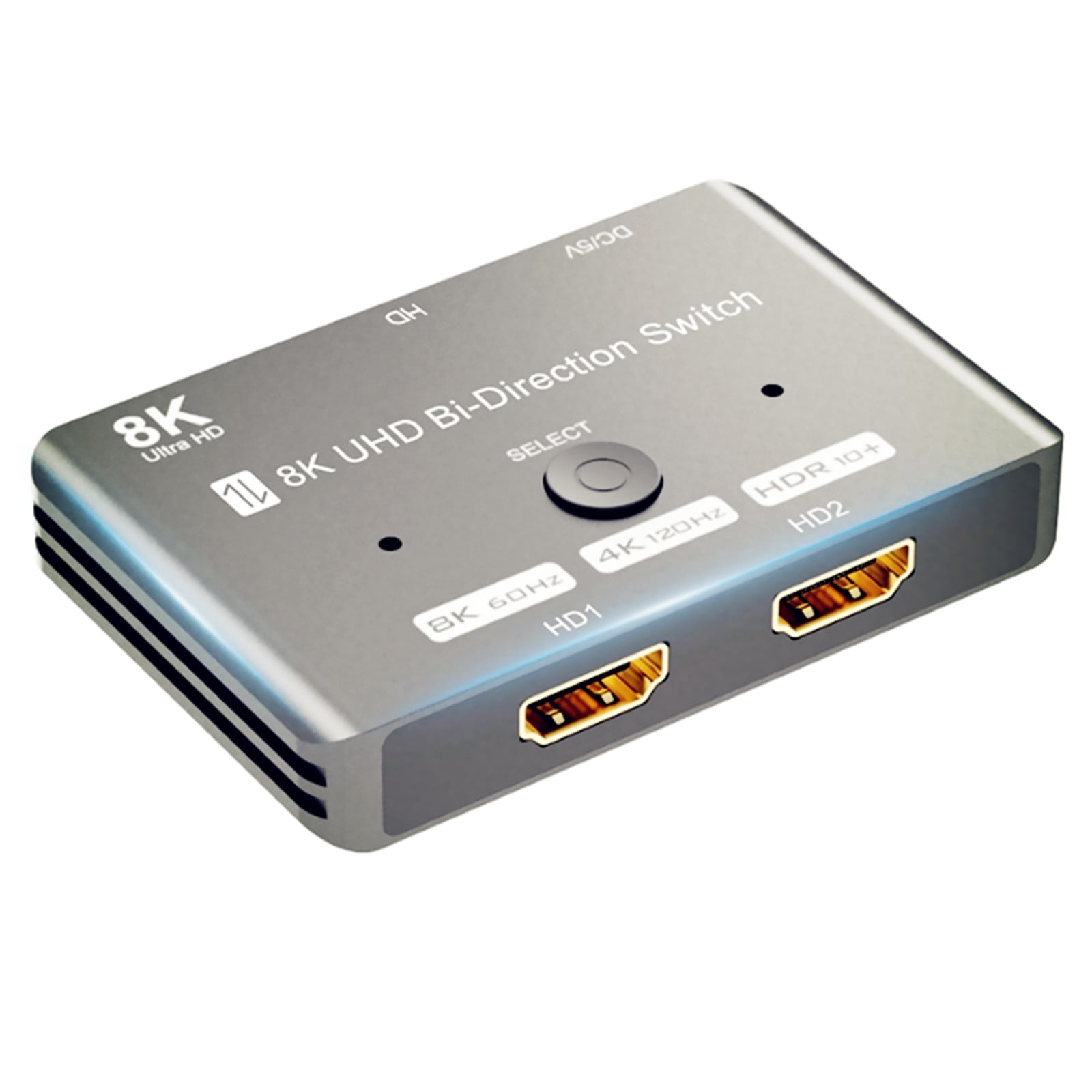 HDMI Switch 8K UHD Bi-Directional Button Switch 48Gbps HDMI Splitter ...