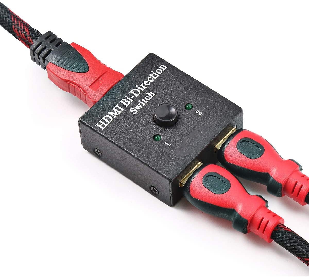 HDMI Switcher,4K HDMI Splitter 2 Ports Bi-Direction Manual Switch 2 x 1 ...