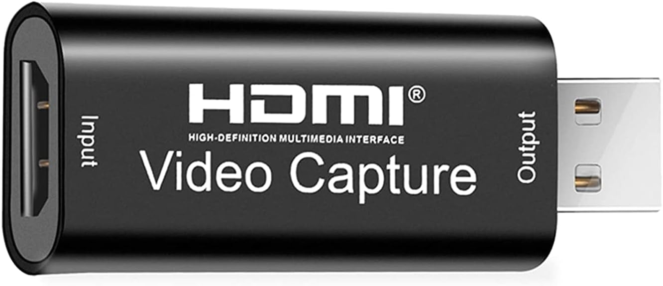 HDMI To USB Audio Video Capture Card, FHD 1080p USB 2.0 Recording From ...