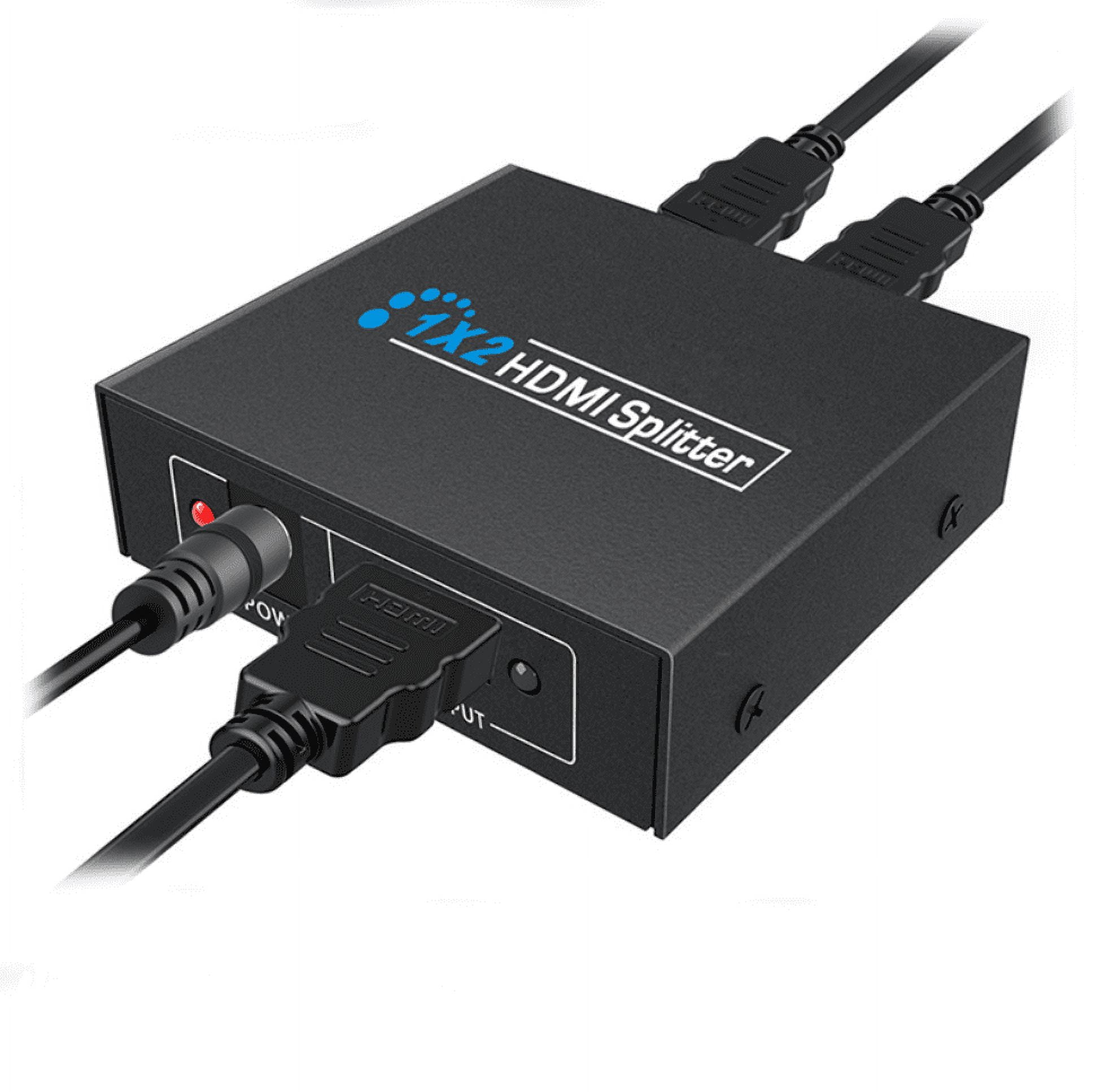 HDMI V1.4K 1x2 1 to 2 1440P Splitter 1 in 2 out for Dual Display ViewHD ...