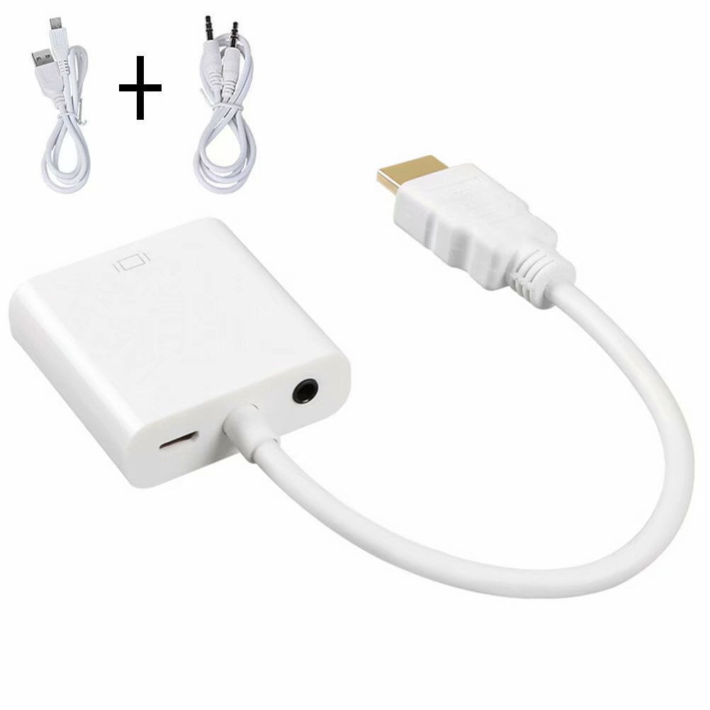 HDMI to VGA Adapter, Gold-Plated HDMI to VGA Converter (Male to Female ...