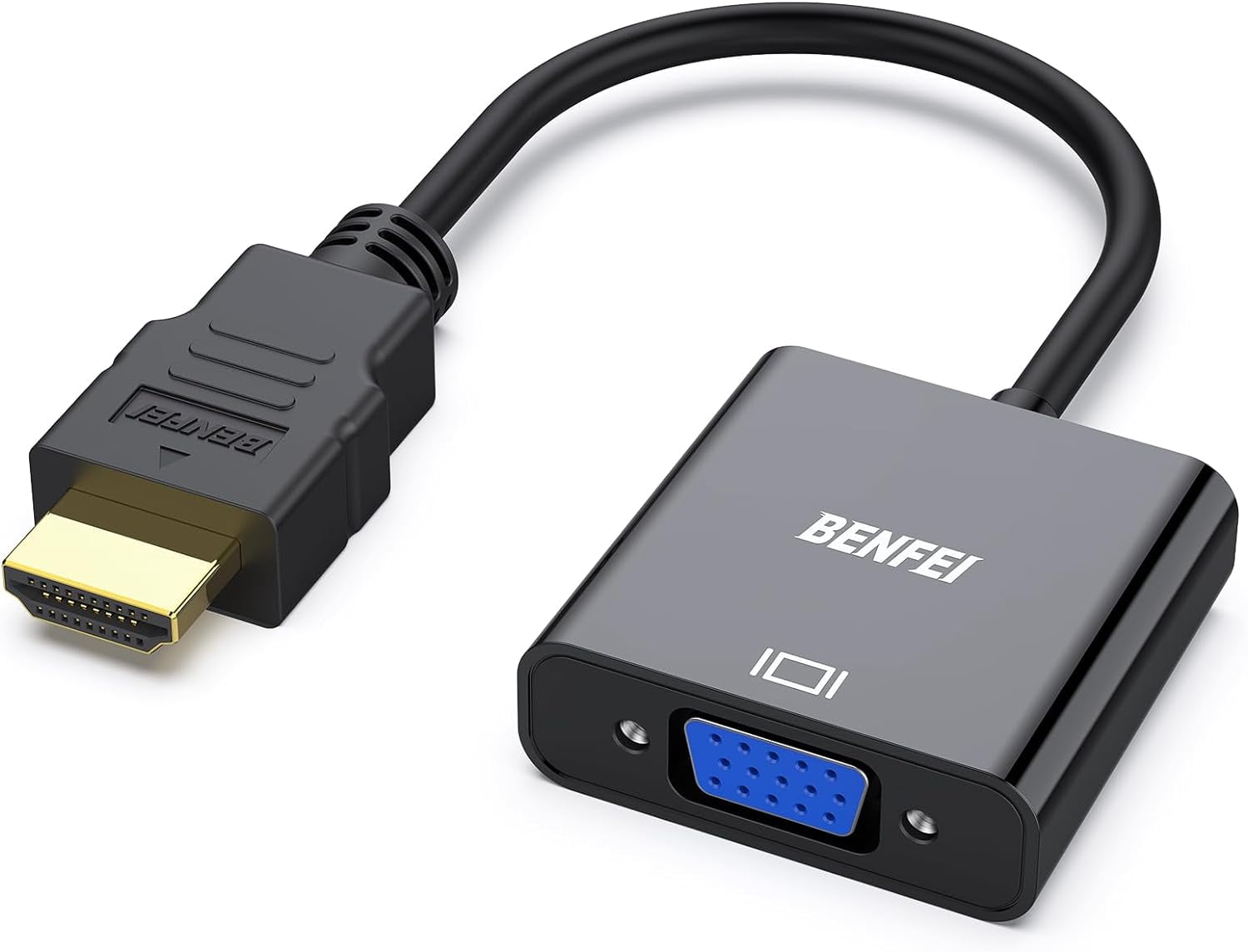 HDMI to VGA, Gold-Plated Adapter (Male to Female) for Computer, Desktop ...