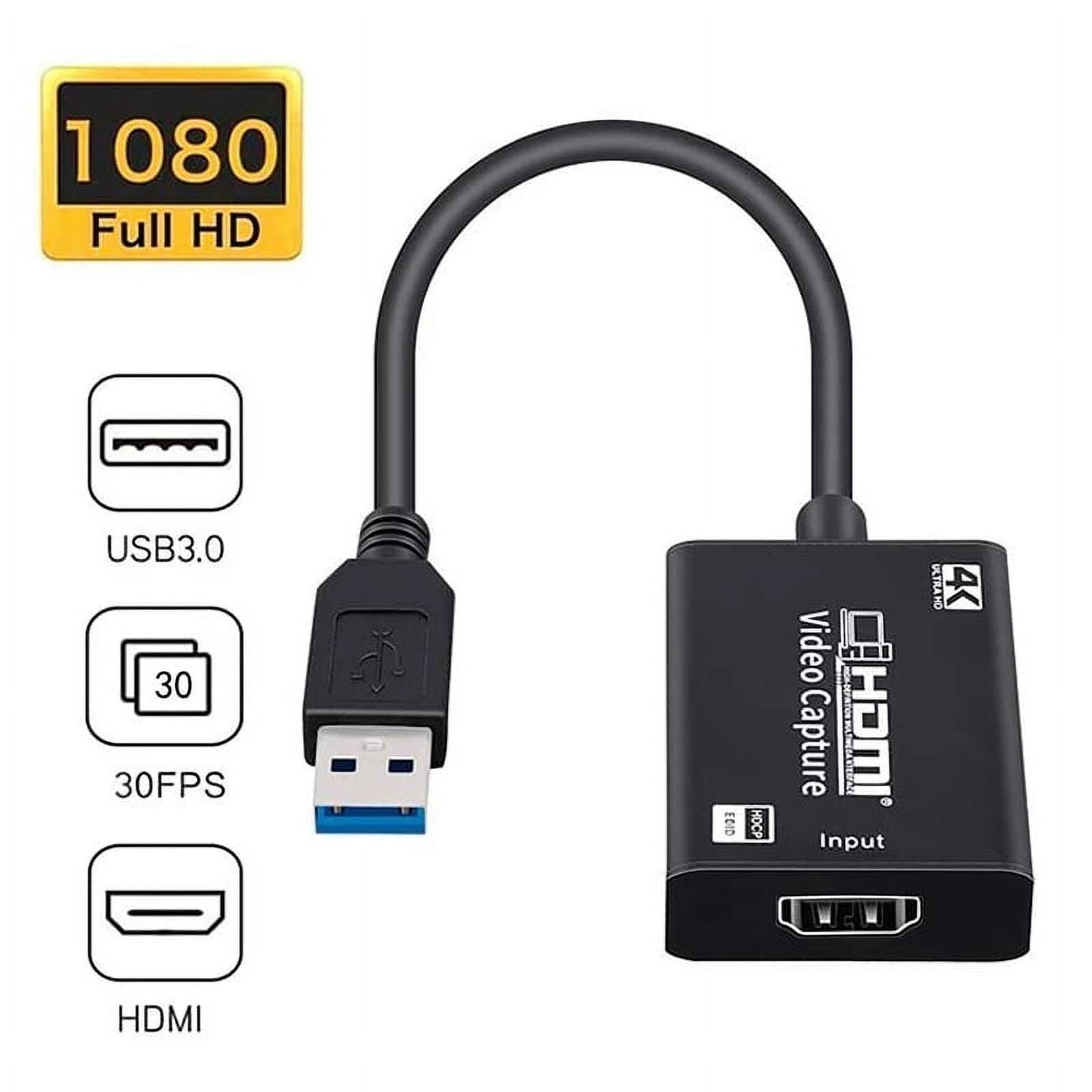HDMI Video Audio Capture Card 4K HDMI To USB 3.0 HDMI Capture Device ...