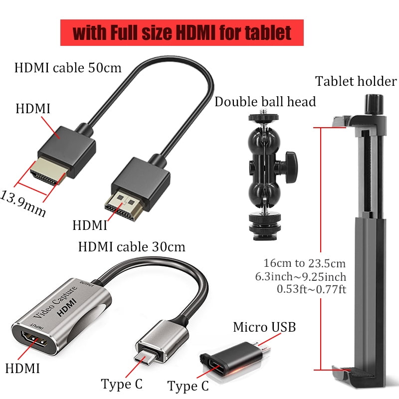 HDMI Video Capture Card Adapter for Android Phone/Tablet – DSLR Camera ...