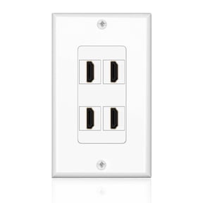 BASEPORT Multi-Plug Media Wall Outlet: USB Ports, HDMI, Ethernet, Coax ...