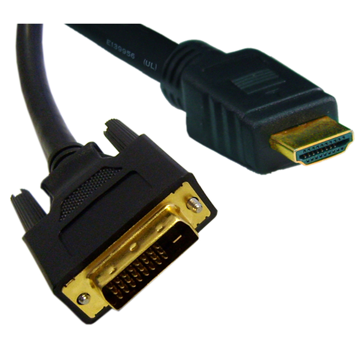 Link Depot Male Gold Plated DVI-D Dual Link to High Speed HDMI Cable 1 ...
