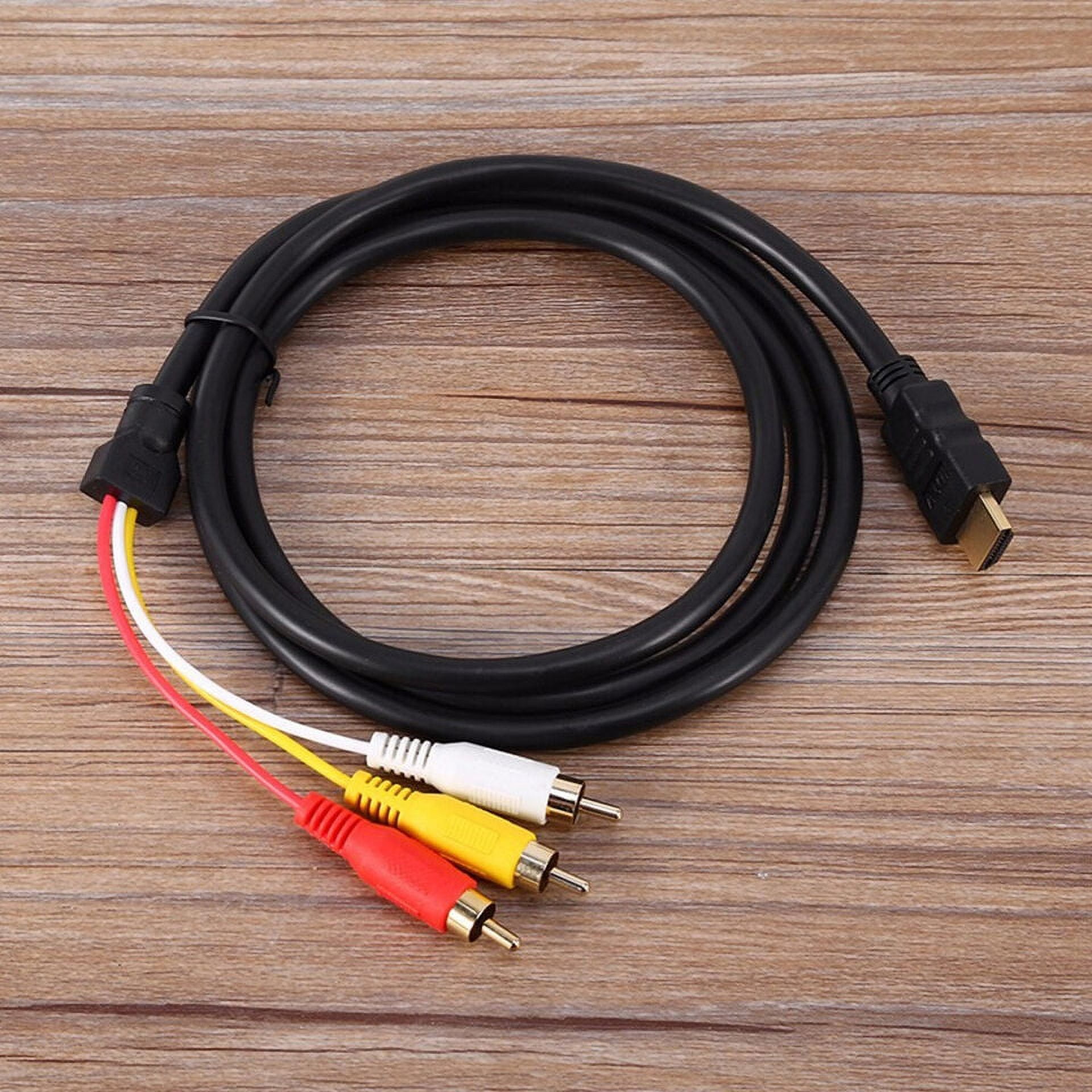 HDMI to RCA Cable, HDMI to 3 RCA Converter Adapter Cable, 1080P HDMI to ...