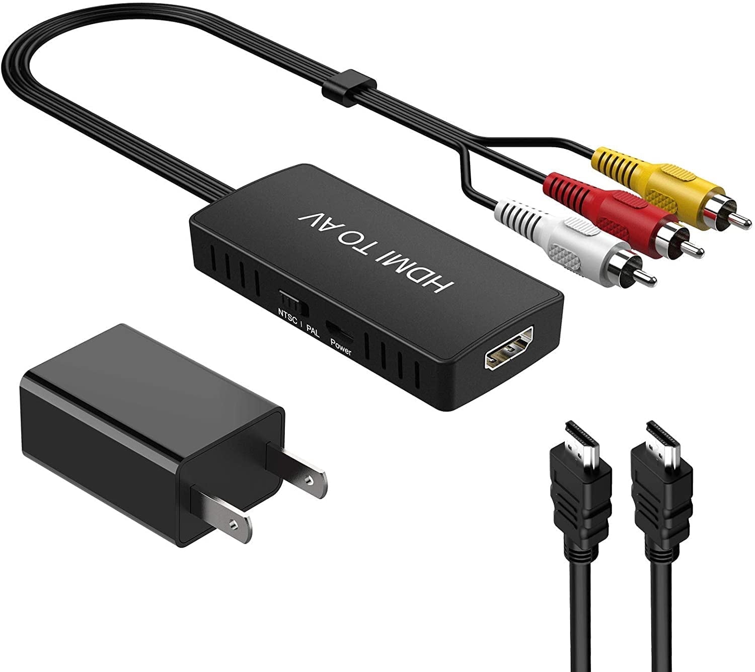 HDMI to RCA Converter Adapter - AV Composite for PS2/PS3/N64/VHS/DVD ...