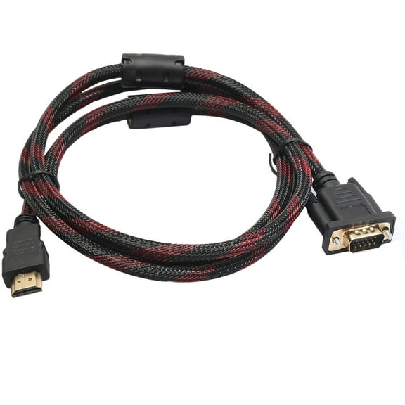 dianqian 6ft HDMI to VGA Video Converter Cable, 1.8m, Dual ...