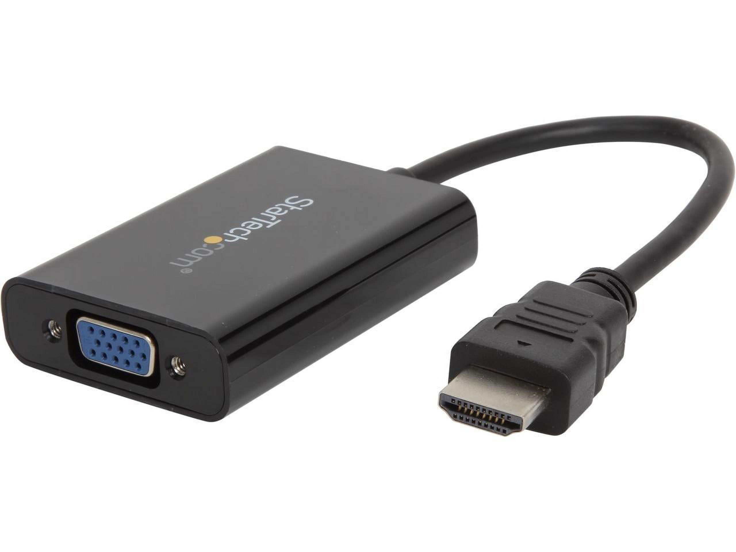 StarTech HDMI to VGA Video Adapter Converter with Audio for Desktop PC ...
