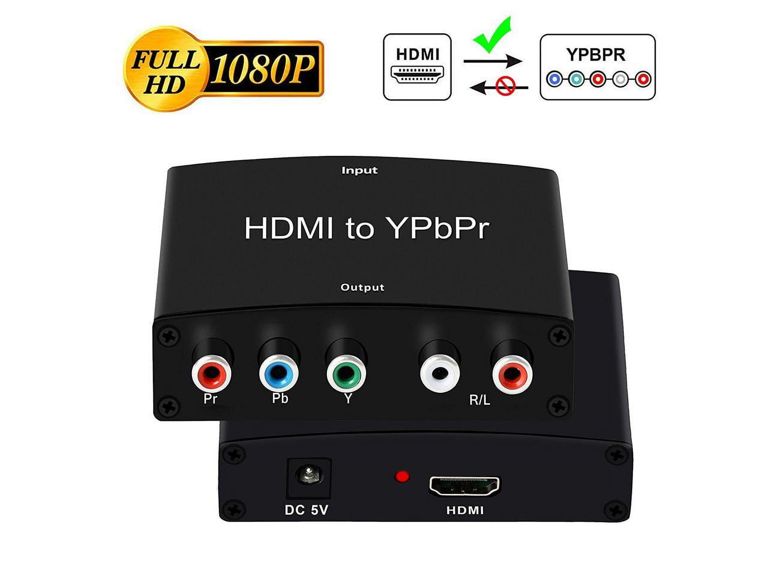 HDMI to YPbPr Converter 4K 1080P HDMI to YPbPr Adapter with HD Video ...