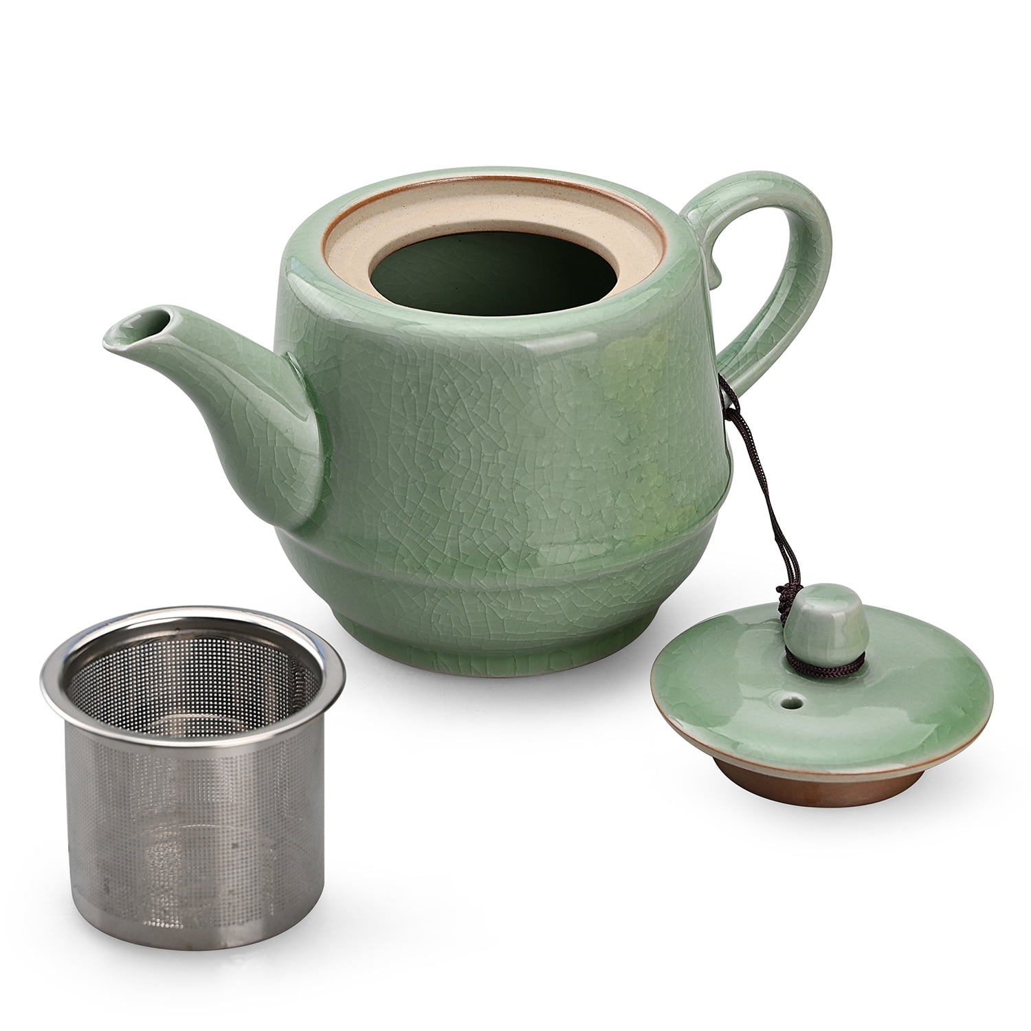 HDMbigmi Teapot with Infuser Ceramic Tea Pot with Removable Stainless ...