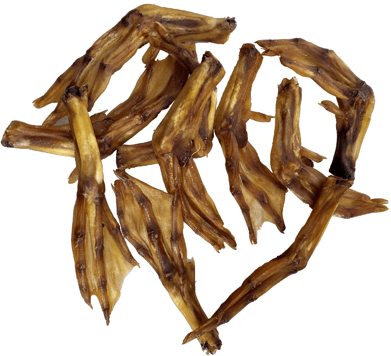 HDP Dehydrated Poultry Chicken/Duck Feet Flavor:Duck Size:Pack of 50 ...