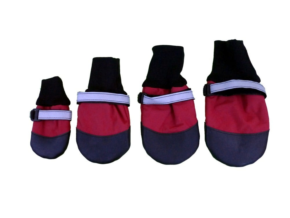 HDP Extreme Water-Repellent Dog Boots, Rubber, Red, XLarge, 4 Pieces ...