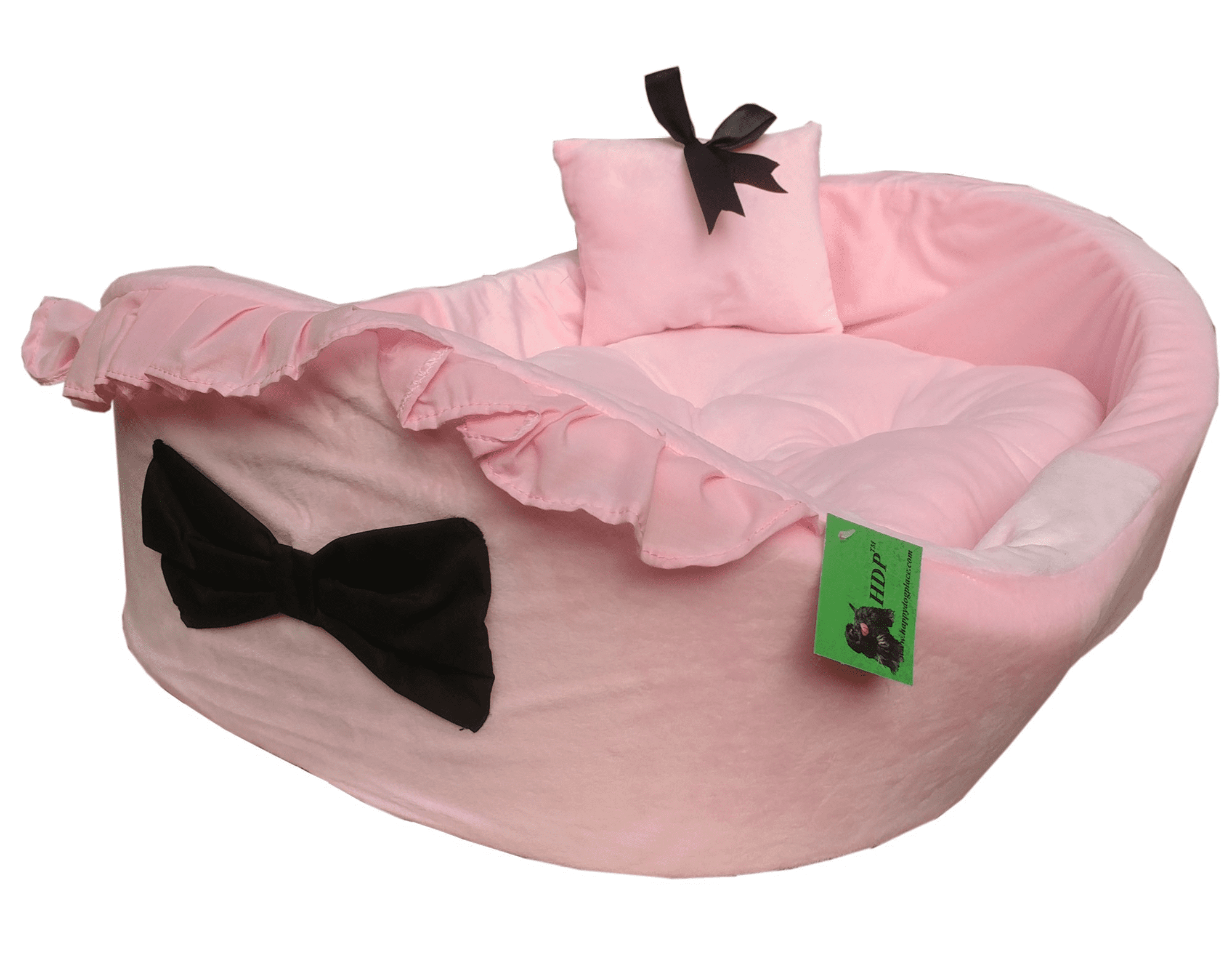 HDP Pet Bassinet Bed with Removable Pillow Color:Pink - Walmart.com