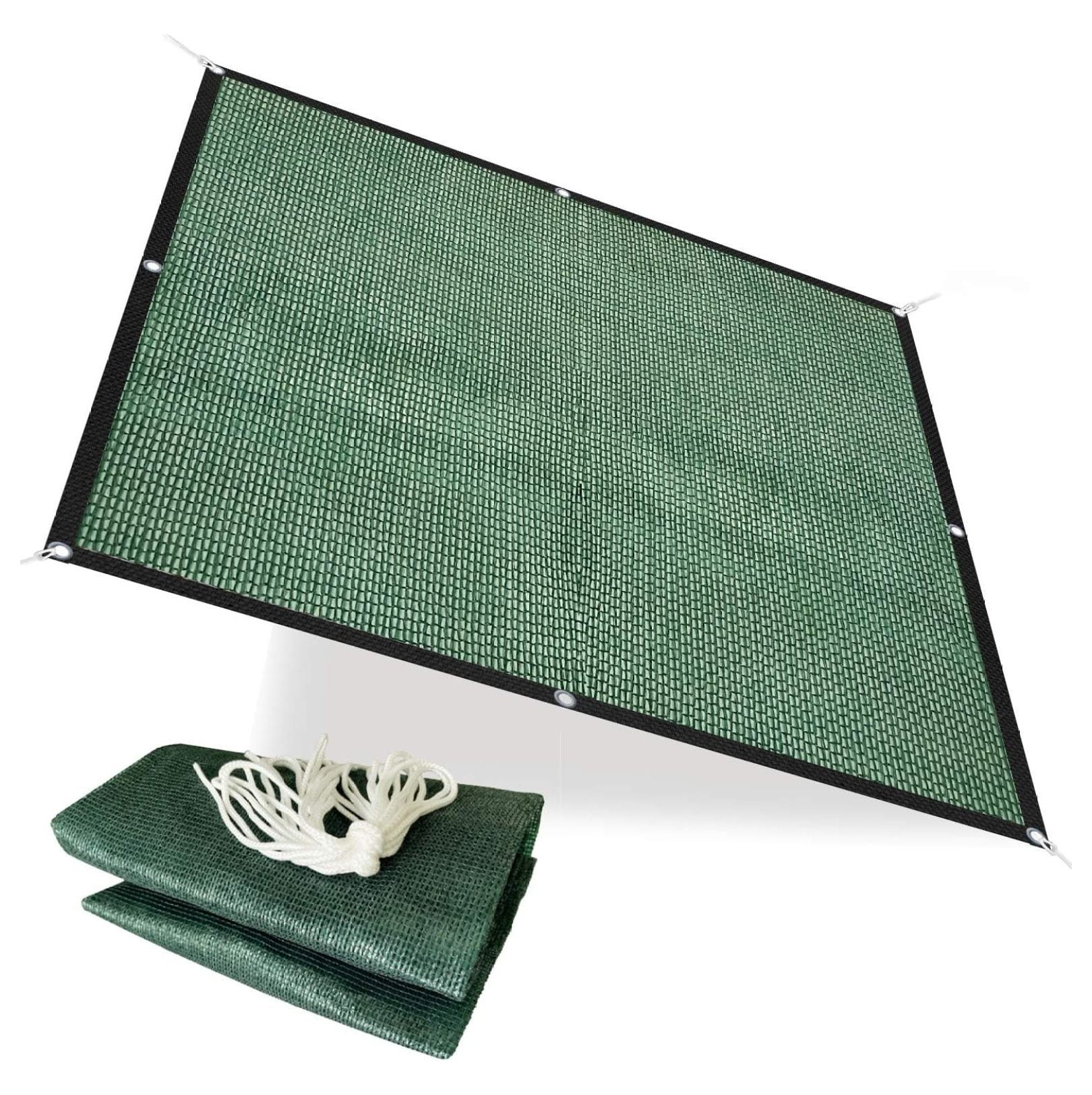 HDPE 50% Sun Block Garden Netting Mesh - (6' x 15', Green) - Walmart.com