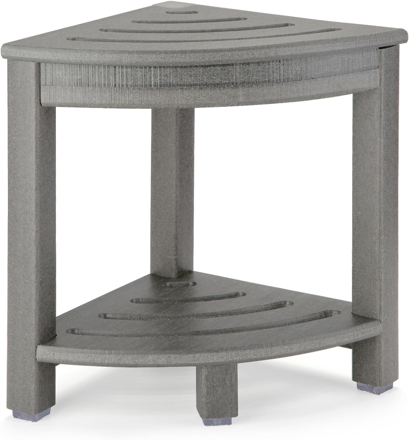 HDPE Corner Shower Stool,Shower Bench Seat with Storage Shelf for ...