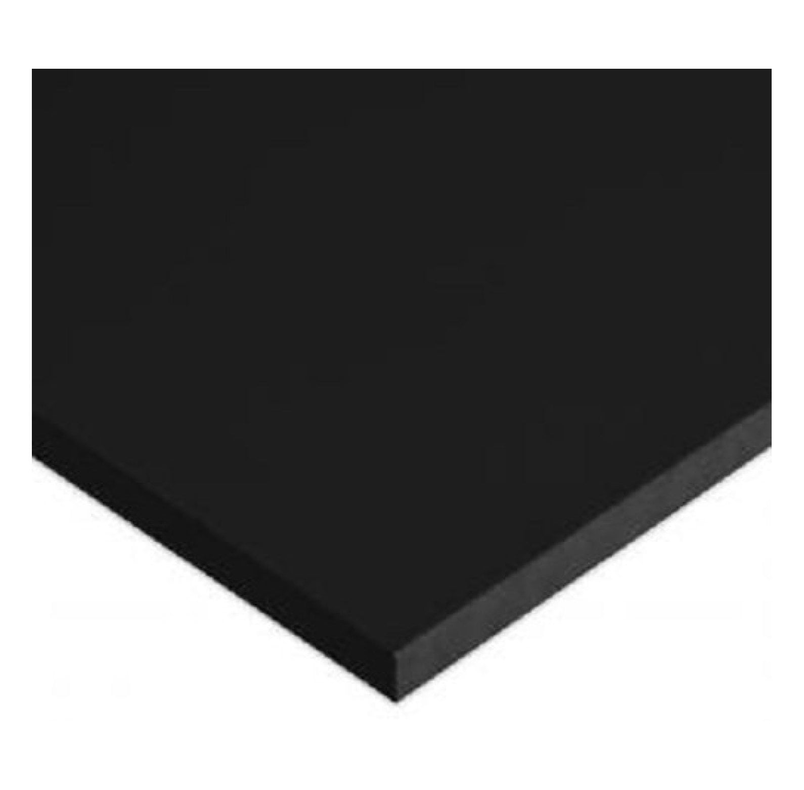 HDPE (High Density Polyethylene) Plastic Sheet 1/4" x 24" X 24" Black ...