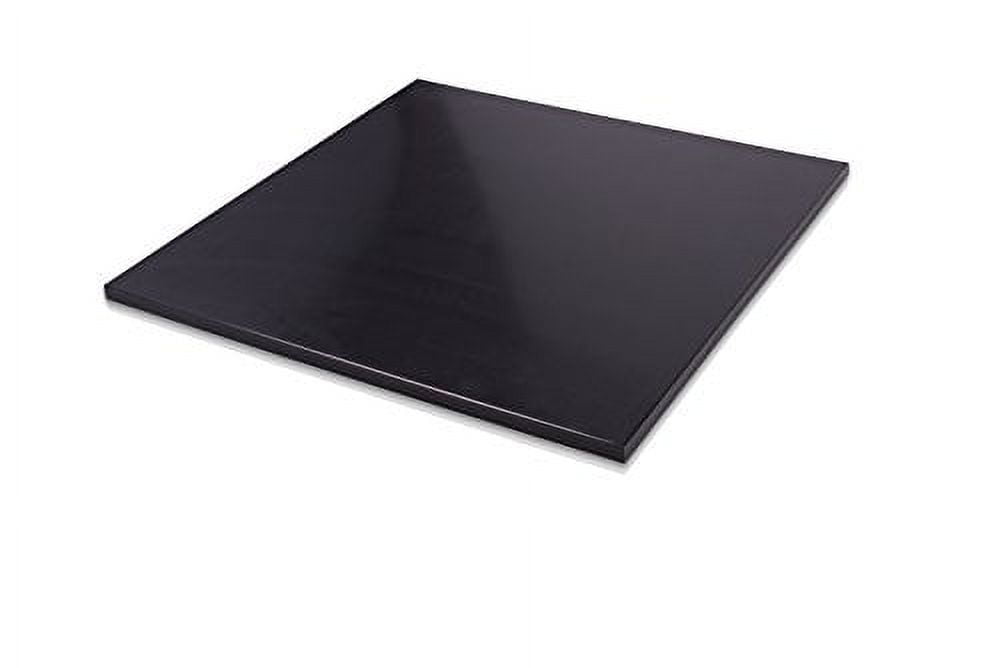 HDPE (High Density Polyethylene) Plastic Sheet 3/8" x 24" x 24" Black ...