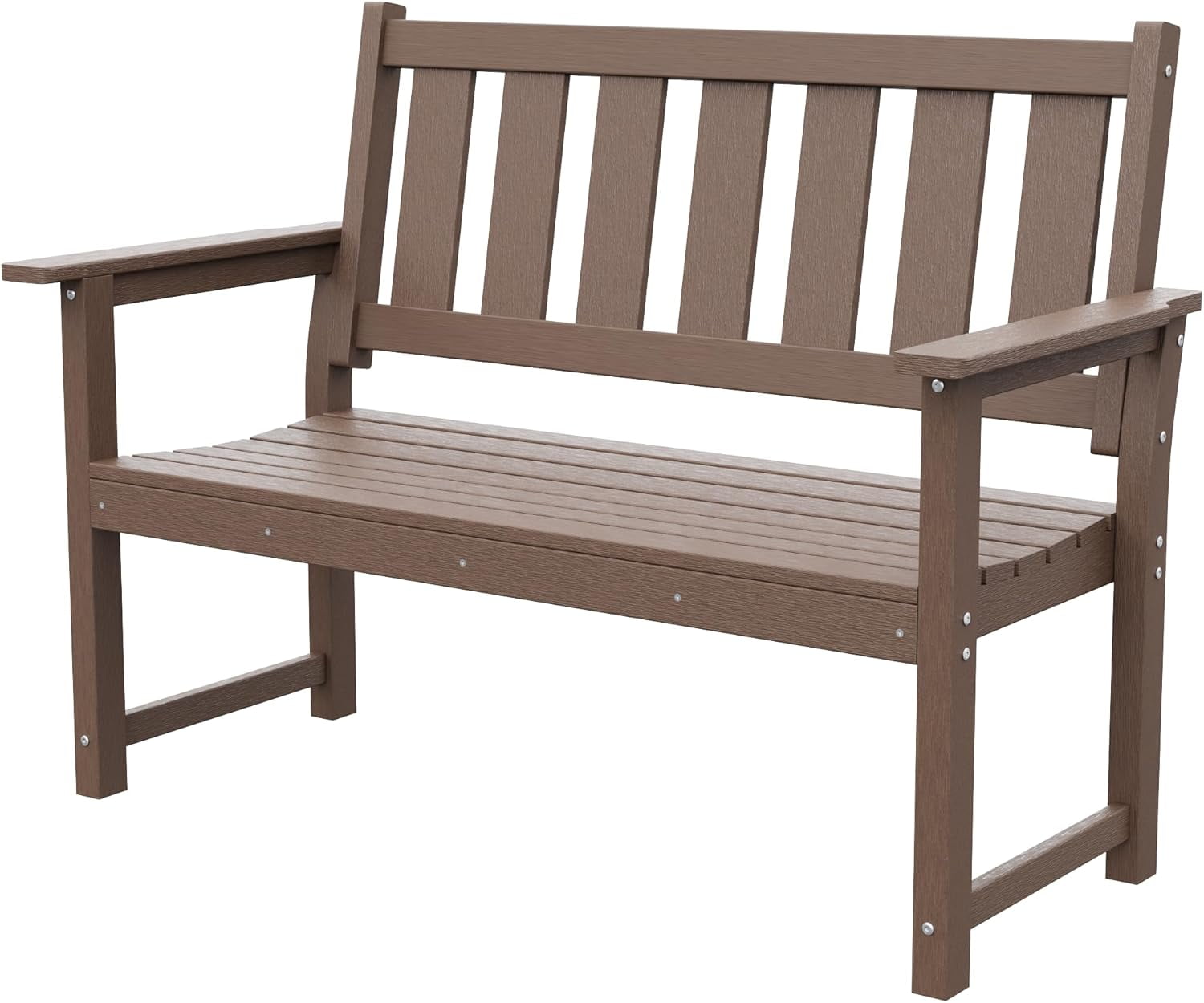 HDPE Memorial Bench – 50'' Weatherproof Durable Outdoor Bench, 2-Person ...
