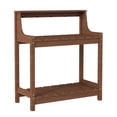 HDPE Outdoor Potting Bench, All-Weather Garden Potting Table with 3 ...