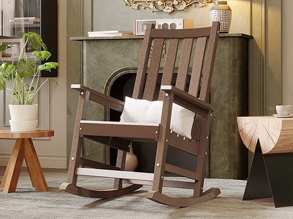 GONICHA HDPE Weatherproof Outdoor Rocking Chairs, Oversized with High ...