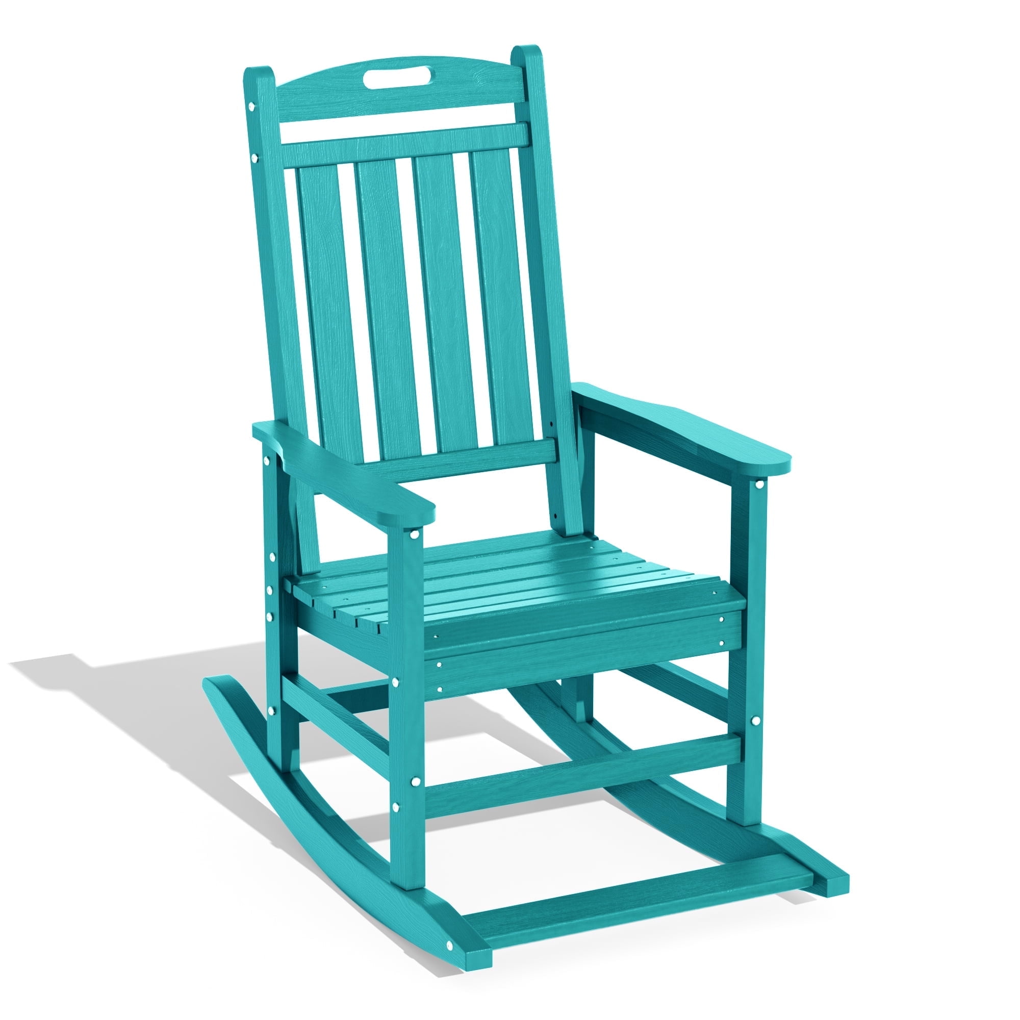 HDPE Outdoor Rocking Chairs , Patio Rocking Chairs with footrest design ...