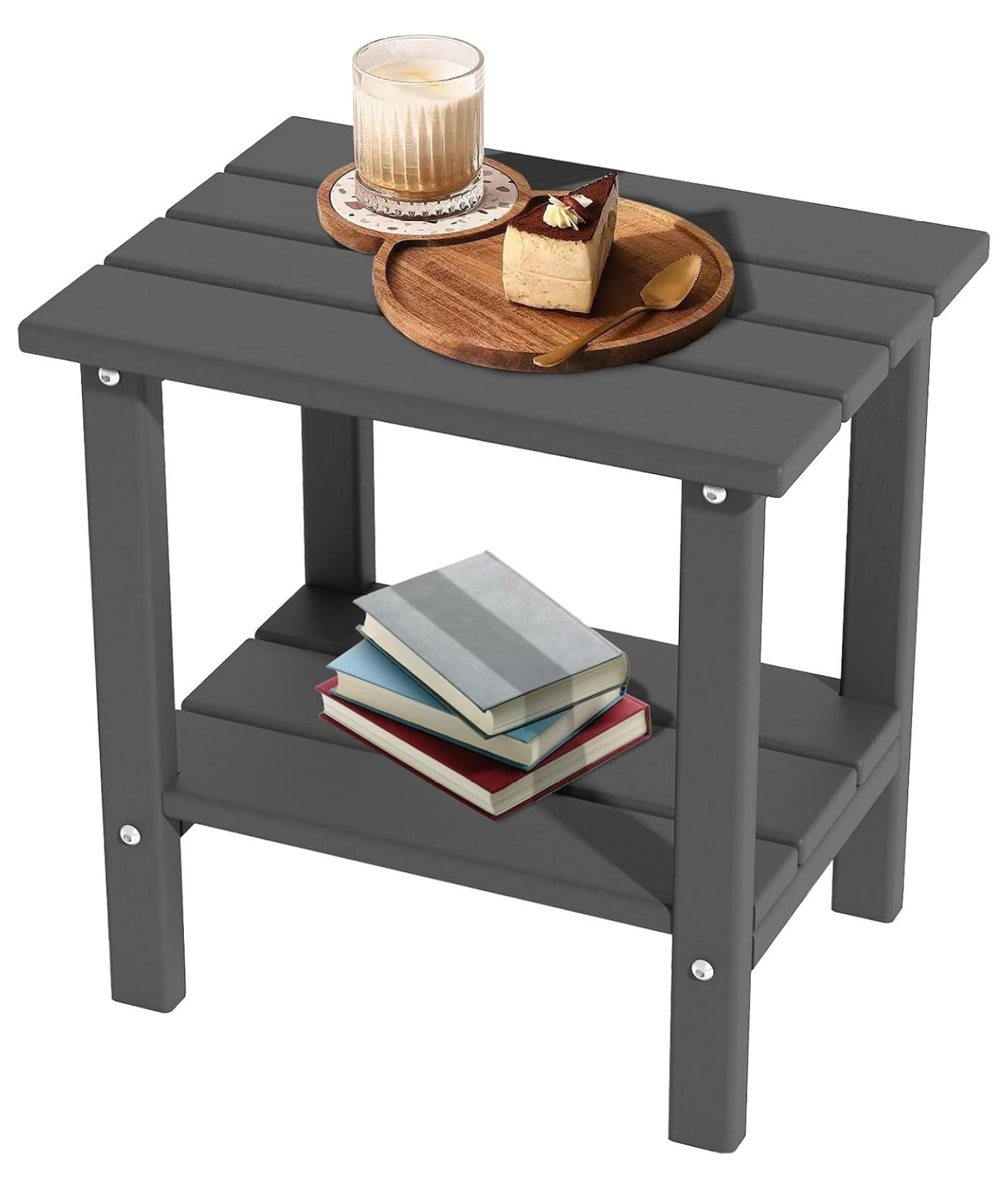 HDPE Outdoor Side Table, Small Patio Table, Weather Resistant ...