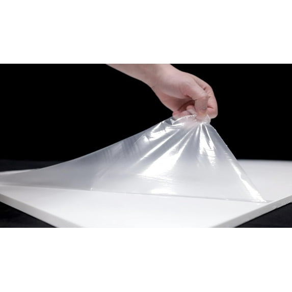 HDPE Plastic Sheet High Density Polyethylene, White with Scratch ...