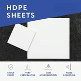 HDPE Sheet - 3/8" (.375) Thick High-Density Polyethylene Panel for ...