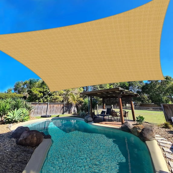 HDPE Sun Shade Sail Rectangle Canopy Shades for Outdoor Patio Pergola ...