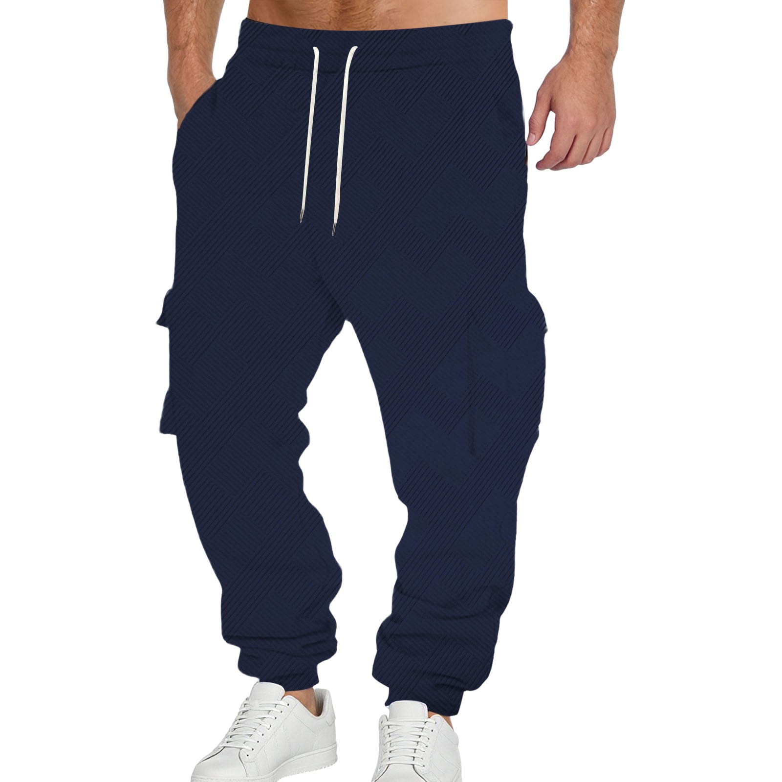 HDPPNQ Mens Lightweight Sweatpants Open Bottom Sweat Pants Male Solid ...