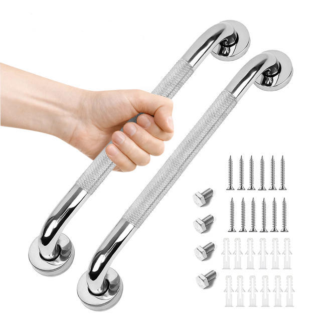 HDS 2 Pack Safety Bath Grip Bars, 16in Anti Slip Stainless Steel for ...