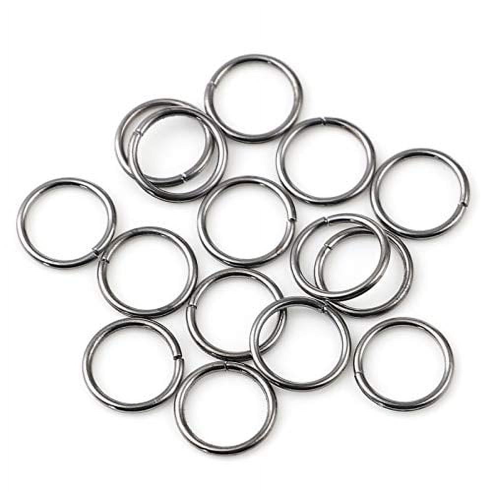 HDSupplies 200 Pieces - 5mm Jump Rings - Gunmetal Black - 21 Gauge (0 ...