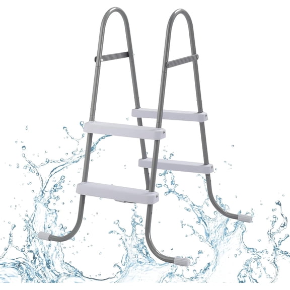 "Intex Deluxe Above Ground Pool Ladder with Quick Detachable Steps for ...