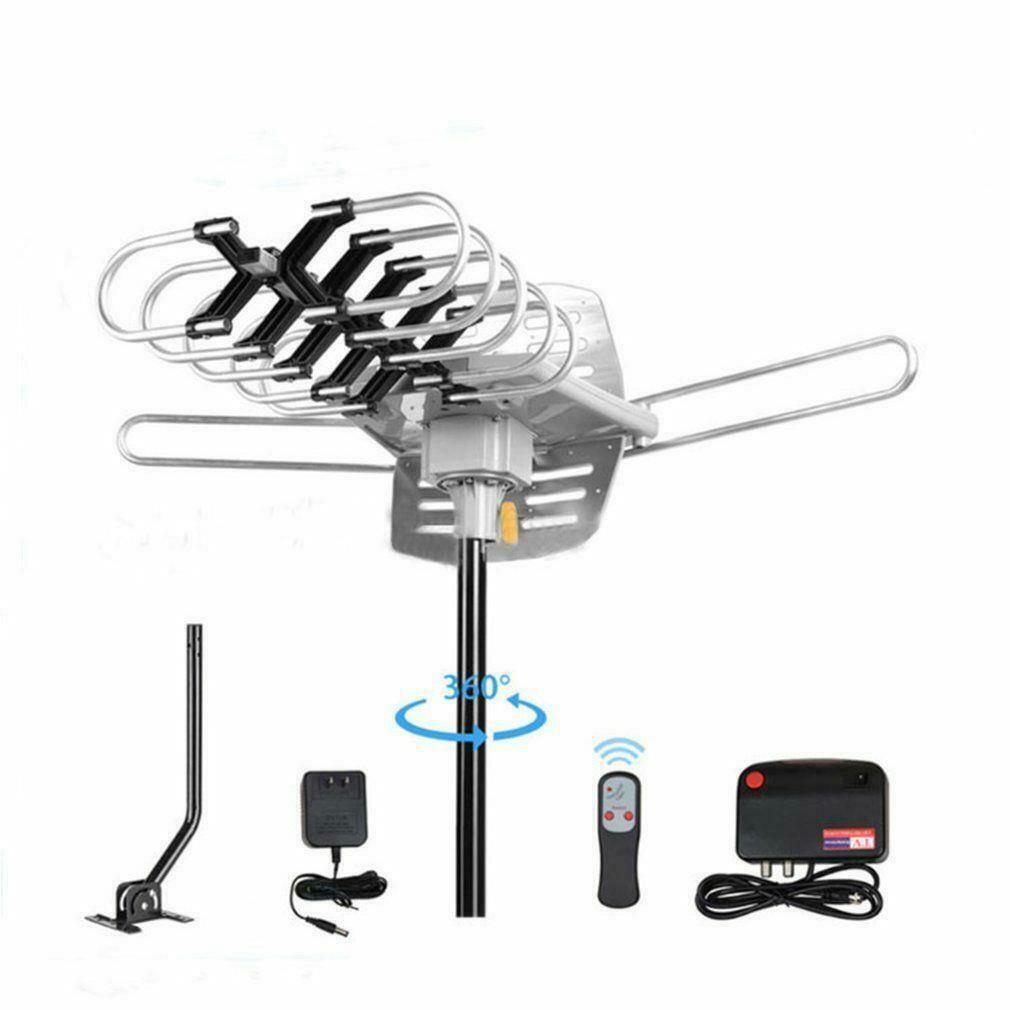 HDTV Antenna Amplified Digital Outdoor Antenna 150 Miles Range Wireless ...