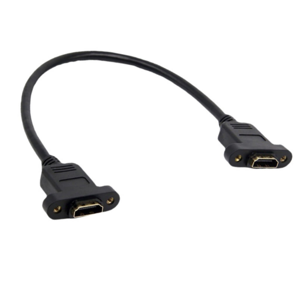 HDTV Male/Female To Female Extension Cable with Screw Panel Mount for ...