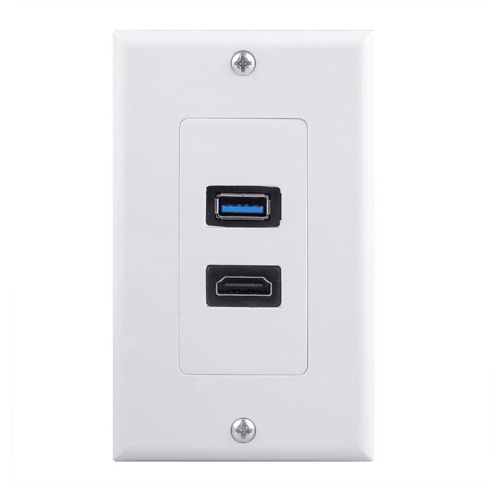HDTV USB3.0 Wall Plate USB3.0 Charging HDTV Port Receptacle for ...
