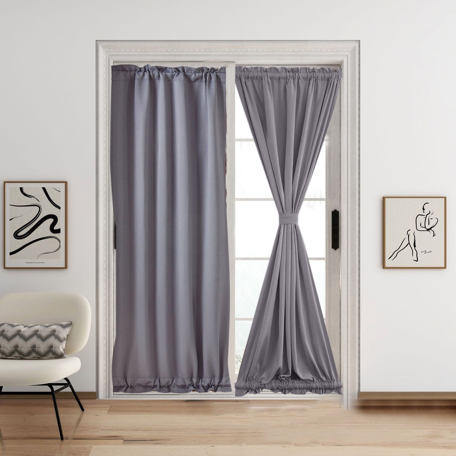 HDWUEN 2025 Modern Blackout Curtain 40 Inch Long, Plain Thermal ...