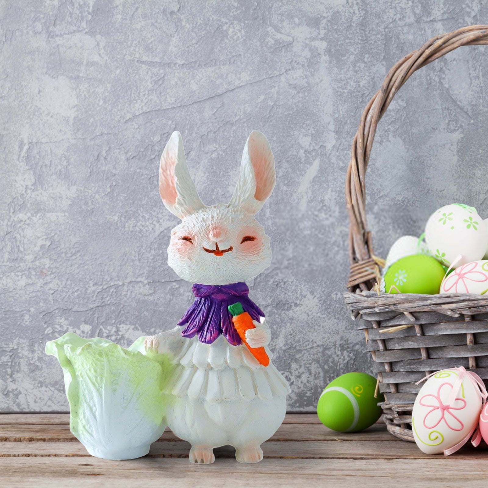 HDWUEN Bunny Planter Resin Statue Cute Rabbit Shaped Flower Pot for ...