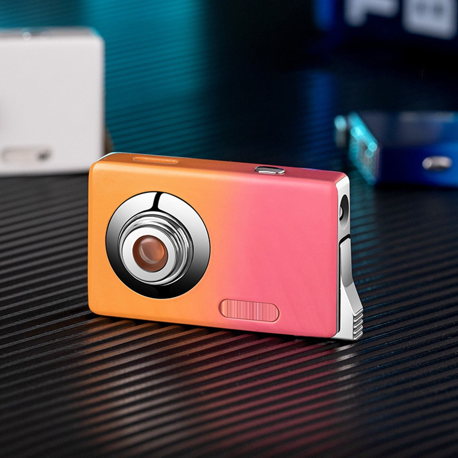 HDWUEN Cool Lighters for Men,Camera-Shaped Lighters Pink Torch ...